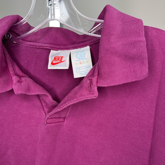 Nike | Shirts | Nike Magenta Golf Polo | Poshmark